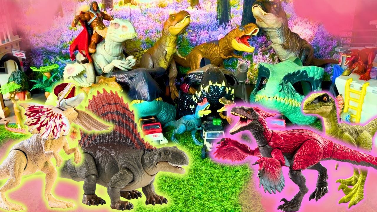 Dinosaurs From Jurassic World Epic Velociraptor Dimetrodon Dilophosaurus Pyroraptor And More