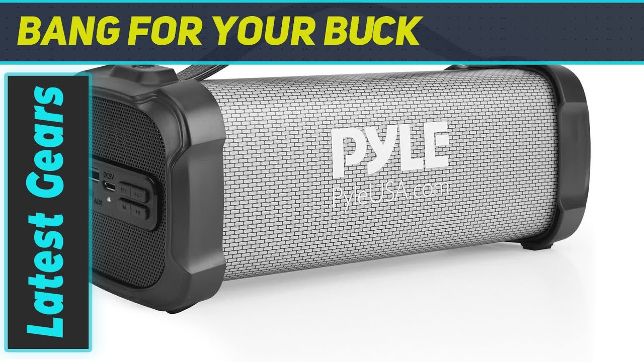 Pyle Wireless Portable Bluetooth Boombox Speaker Review - PBMSPRG4 - YouTube