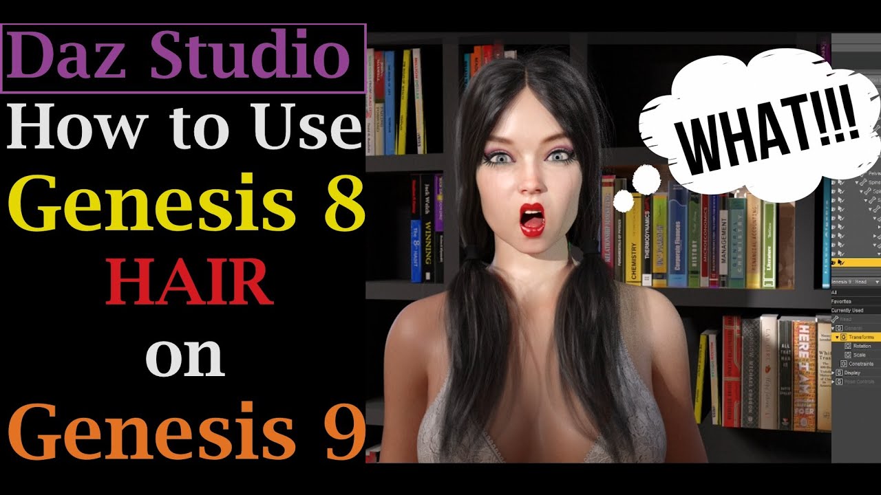 Daz Studio: Converting Genesis 8 HAIR to Genesis 9 Hair! - YouTube