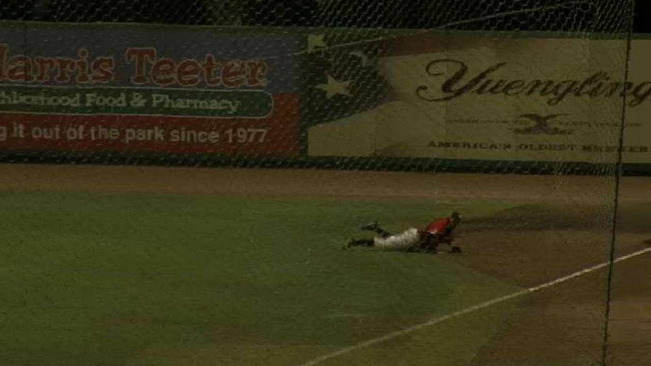 Kannapolis' Thomore doubles in two - YouTube