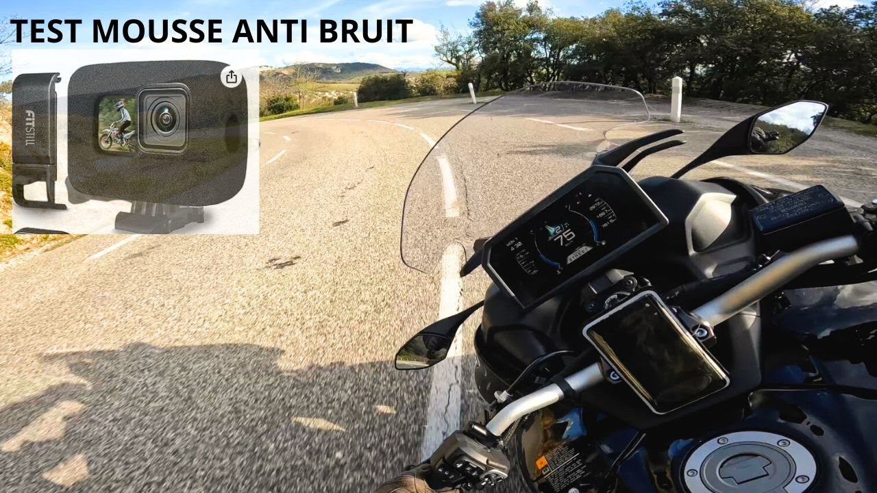 TEST MOUSSE ANTI BRUIT GOPRO / MOTO - YouTube