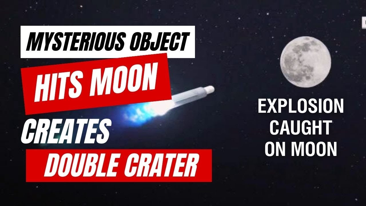 Mysterious Object Hits Moon, Creates Double Crater🌕 #sciencefacts #moon ...