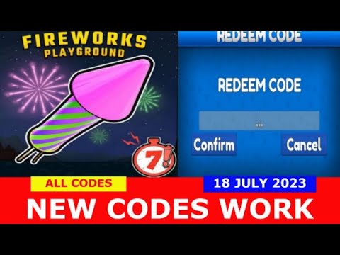 *NEW UPDATE CODES* [2X] Fireworks Playground [BETA] ROBLOX | ALL CODES ...