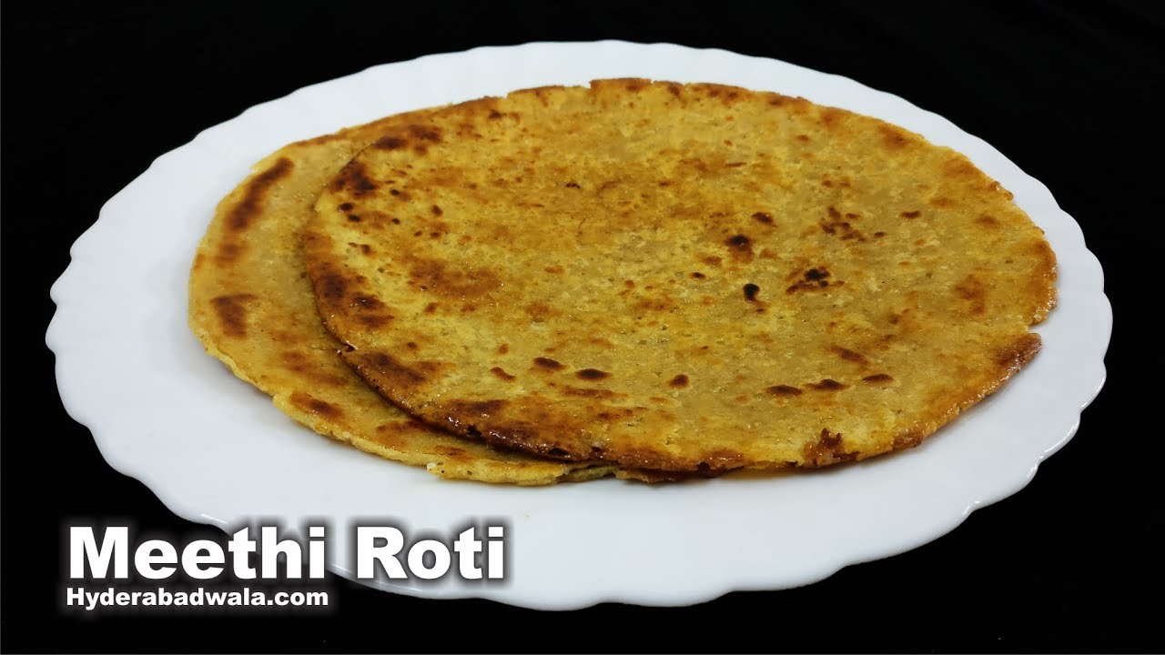 Meethi Roti - Flattened Sugar Bread - Tiffin recipe for School going ...