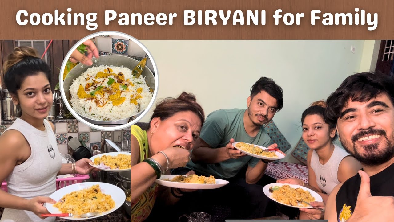 Cooking Paneer Biryani for Family| Veg Biryani Recipe @raunakrai9168 ...
