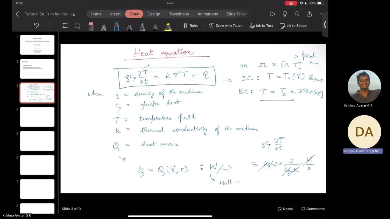Tutorial Session 7 - Implementation of heat models in fenicsx package ...