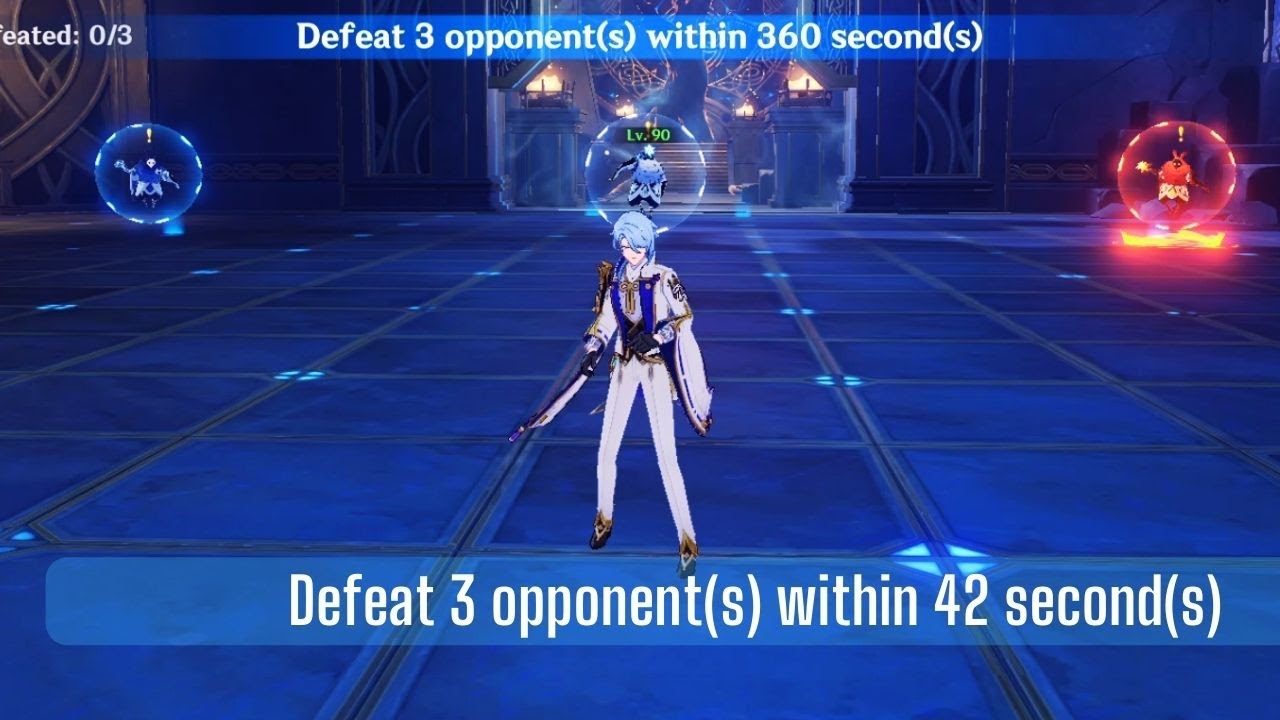 Speed Defeat: 42 Seconds to Defeat The Pyro, Hydro & Cyro Abyss Mage ...