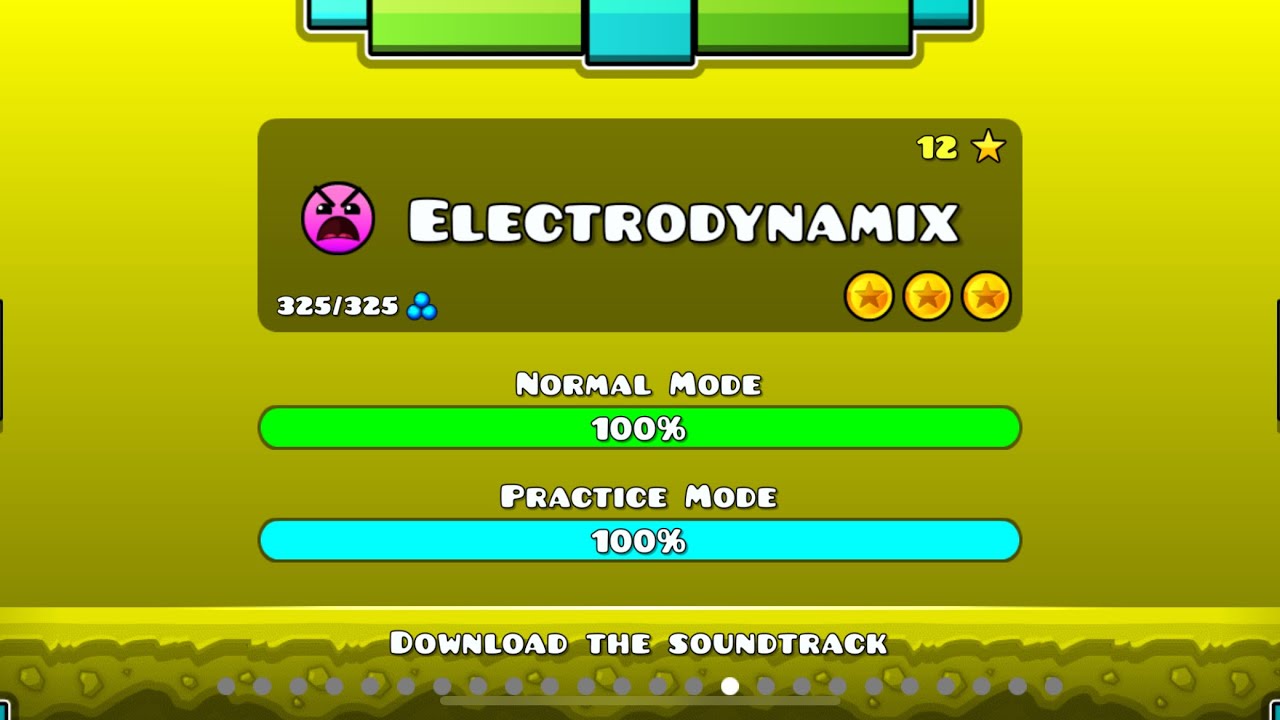 Geometry Dash - Electrodynamix (3 Coins) - YouTube