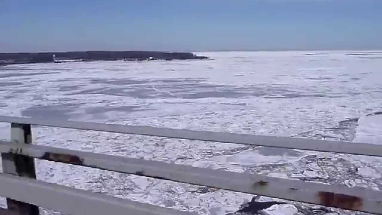 Frozen Chesapeake Bay 2015 - YouTube