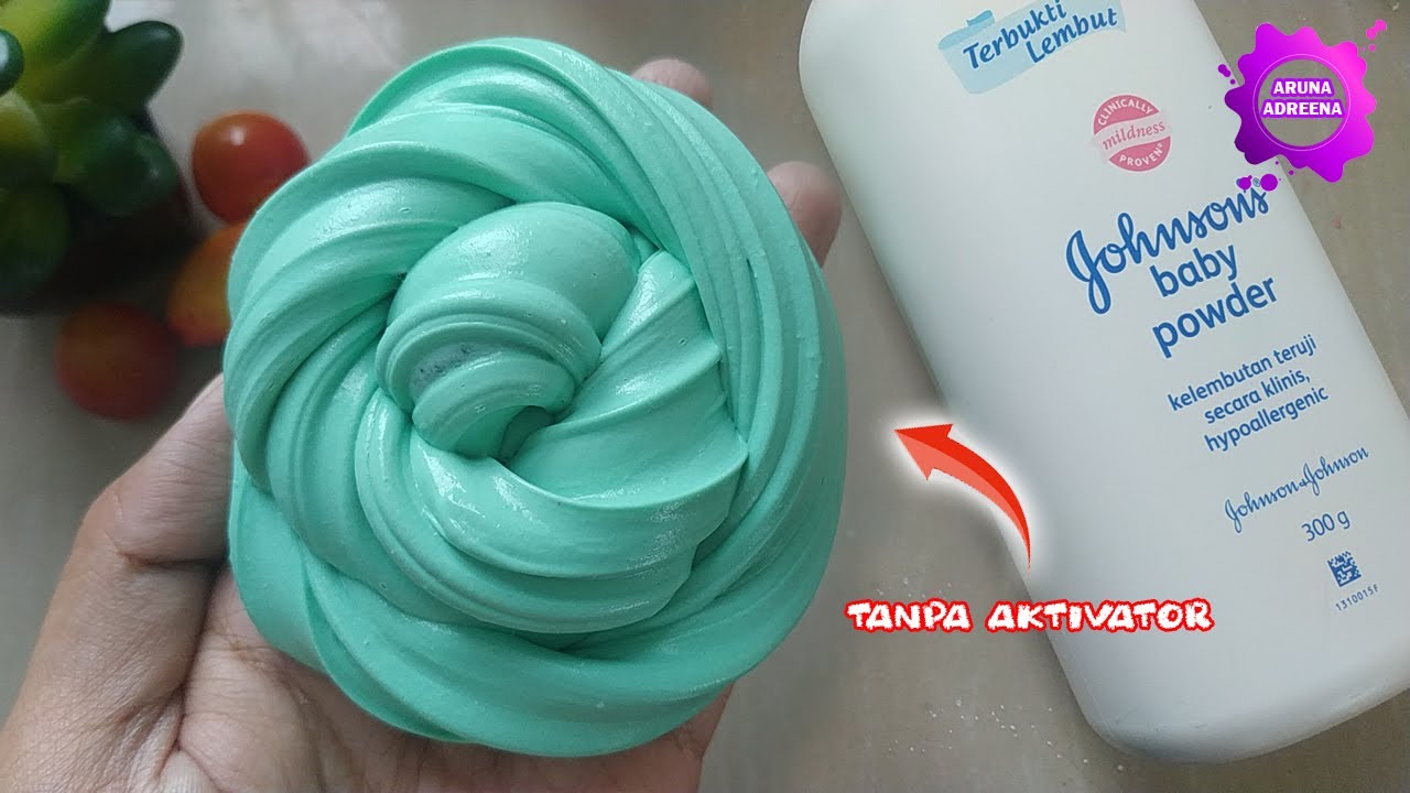 Cara Bikin Slime Dari Bedak - YouTube
