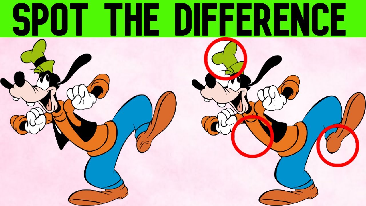 Spot the Difference: Disney - YouTube