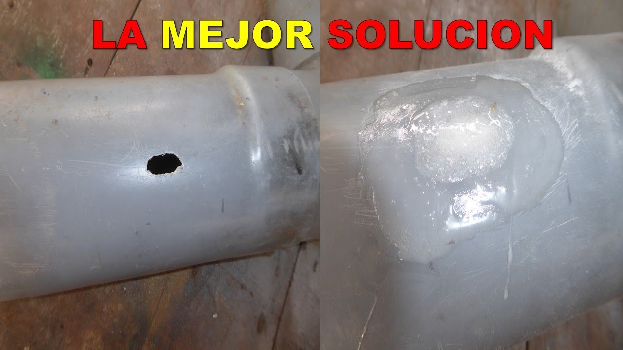 Como solucionar o reparar AGUJEROS de TUBERIAS de tubos PVC de una ...