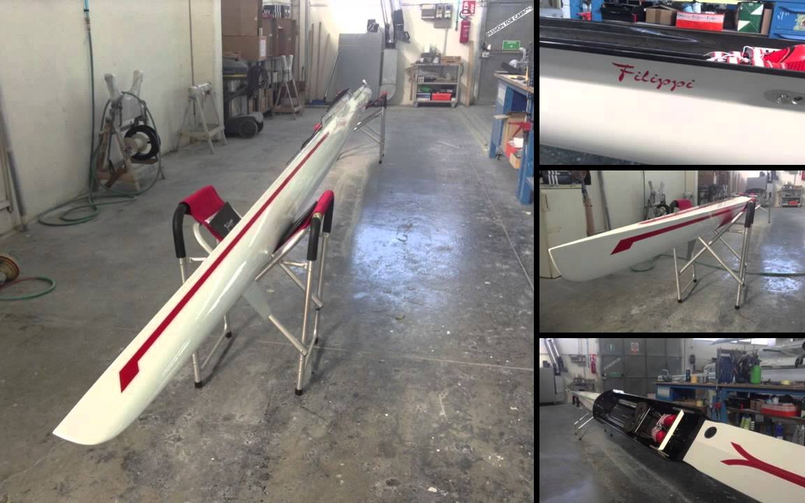 Filippi rowing single scull - YouTube