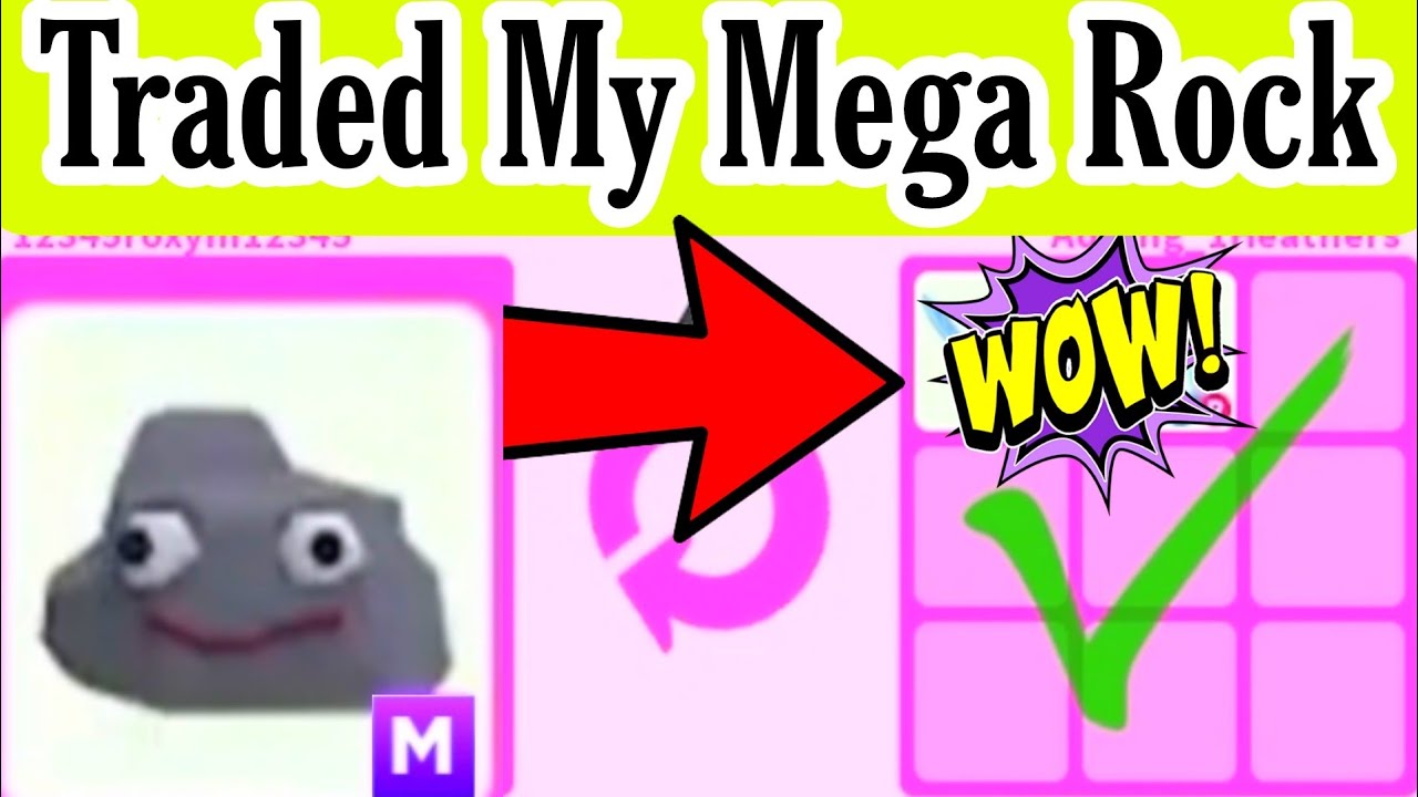 I Traded My Mega Rock In Adopt Me - YouTube