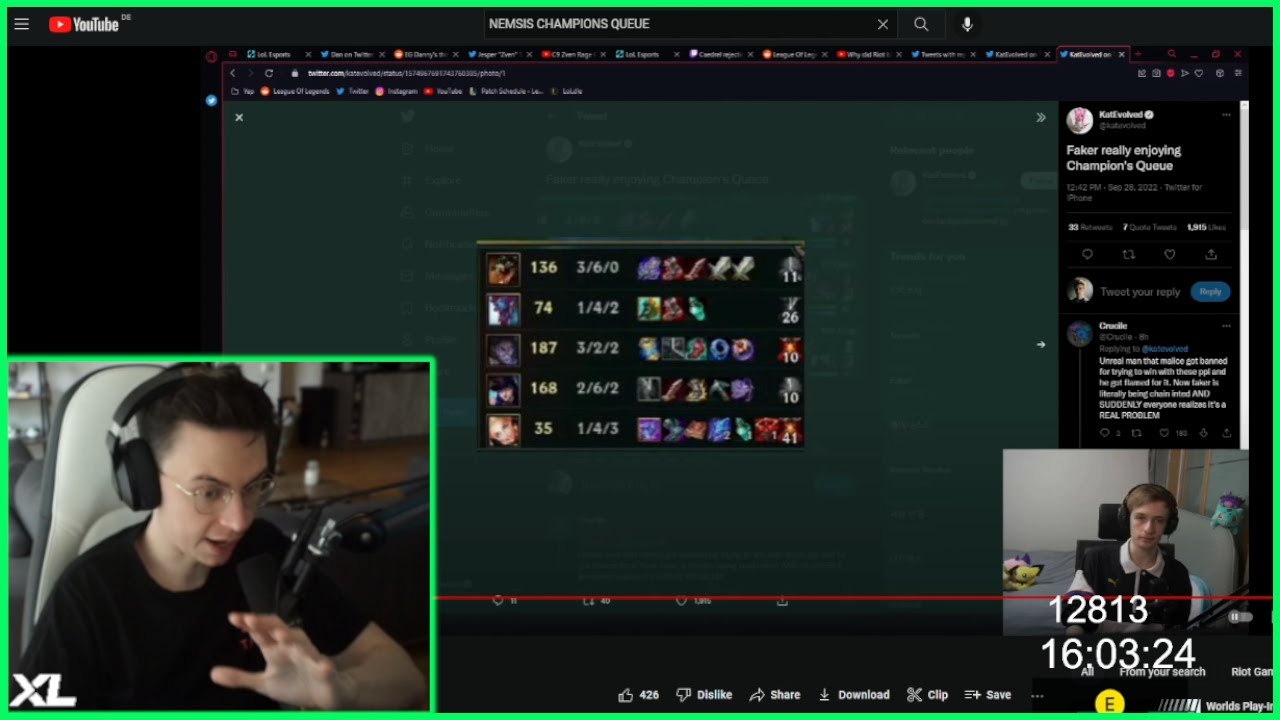 Caedrel Reacts To Nemesis' Video On CQ | Champions Queue is a Failure - YouTube