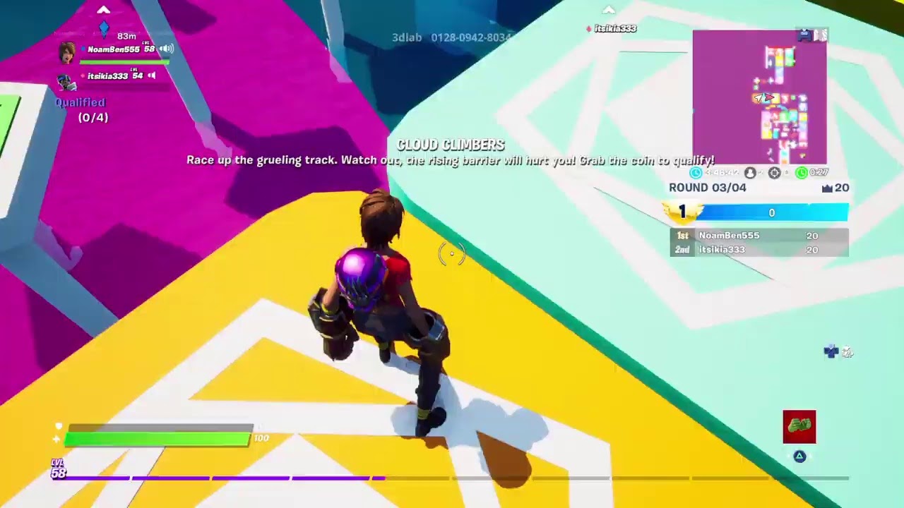 Fall Guys Creative map in Fortnite LIVE מפת פולגייז ממש מגניבה ...