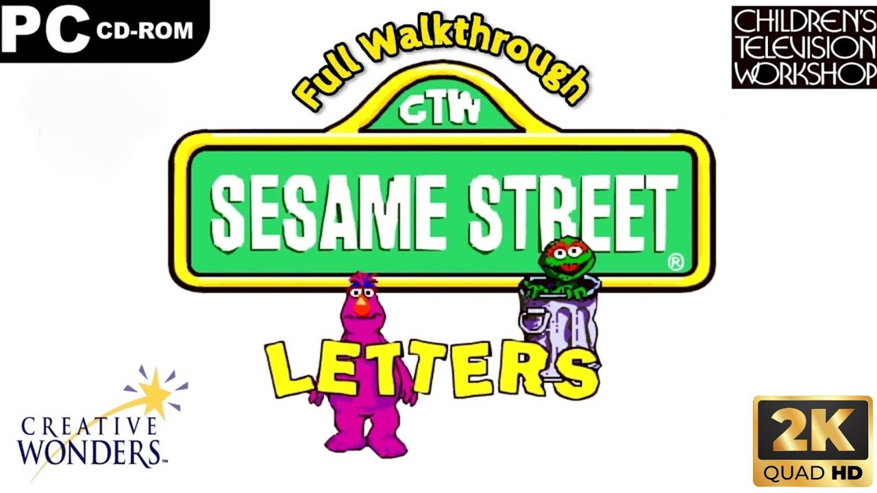 Sesame Street: Letters (1998) PC Gameplay - 2K HD - YouTube