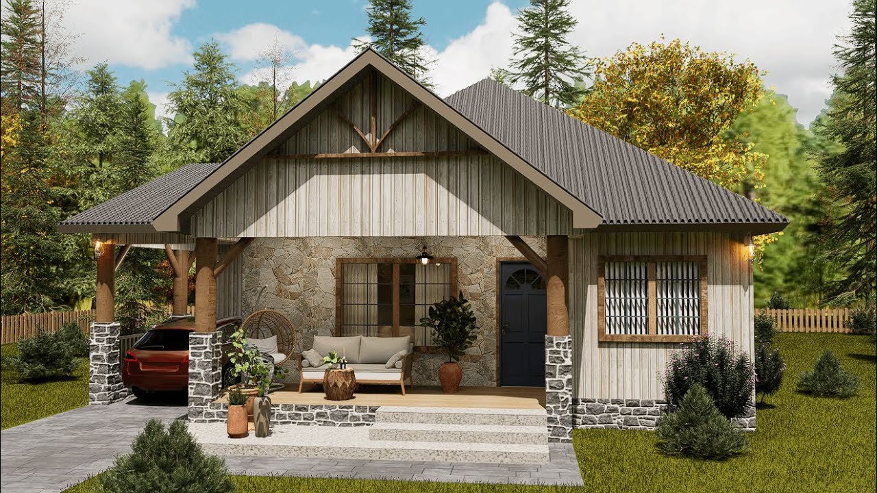 A really beautiful 2 bedroom house | 10M x11M (32'x36') | Exterior ...