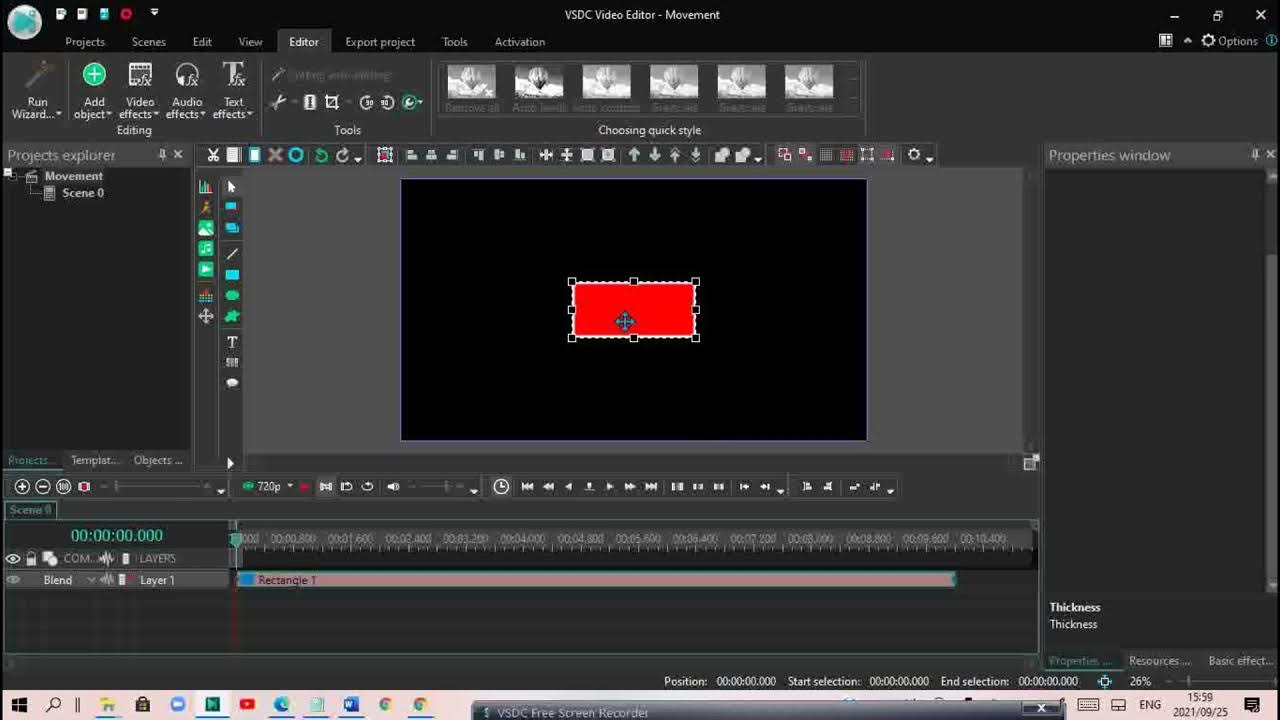 Create Object Movement With VSDC Video - YouTube