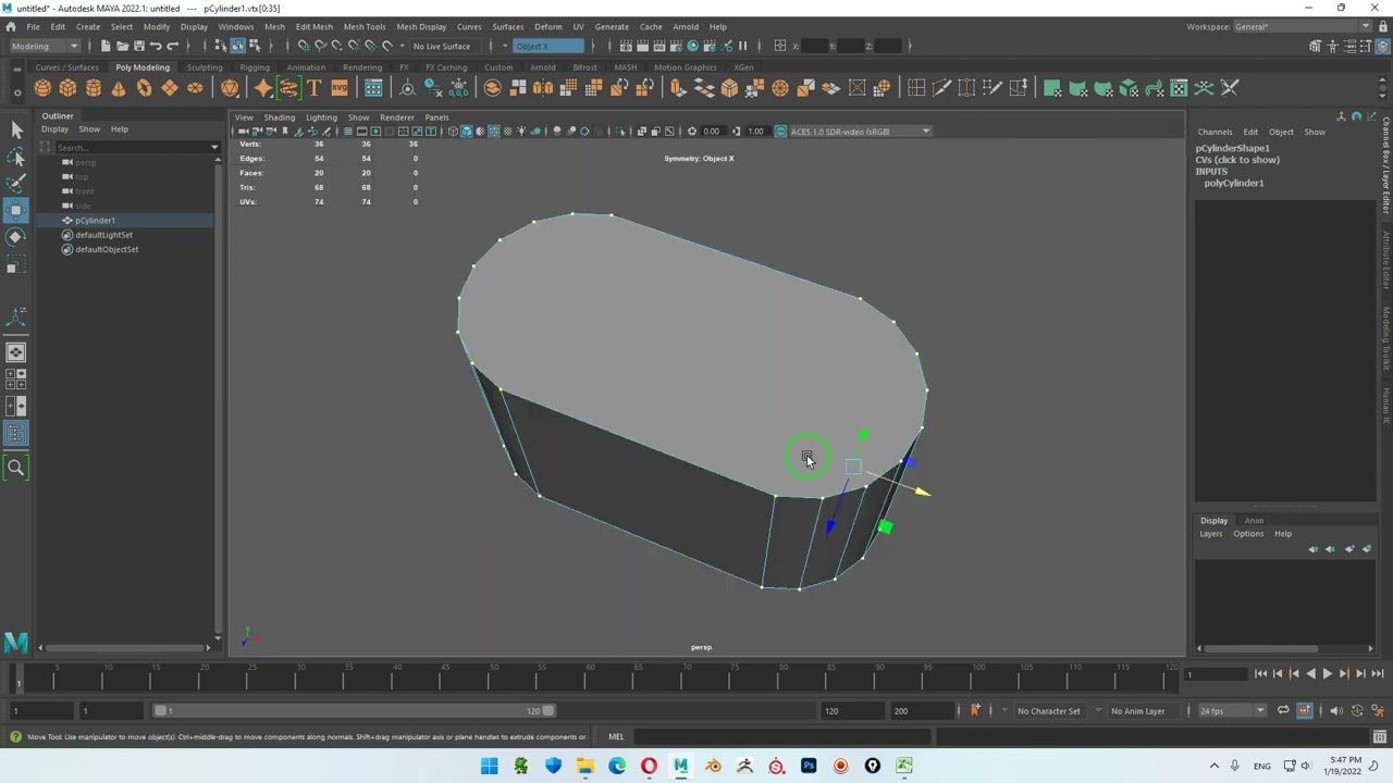 Maya 2022 I 04 I Deform, Curve, SweepMesh - YouTube