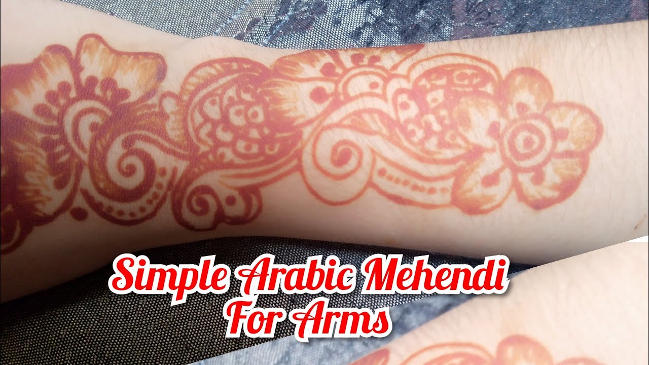 Arabic Mehndi Design Full Tutorials For Girls - YouTube