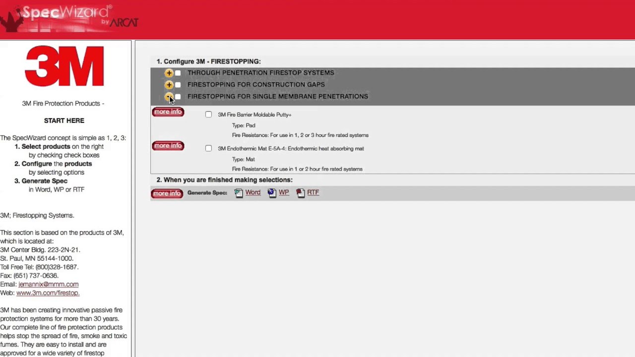 Firestopping SpecWizard from 3M Fire Protection Products - YouTube