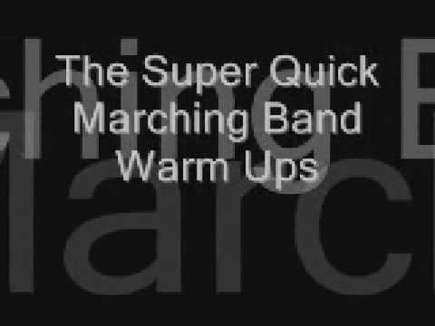 Super Quick Marching Band Warm Ups - YouTube