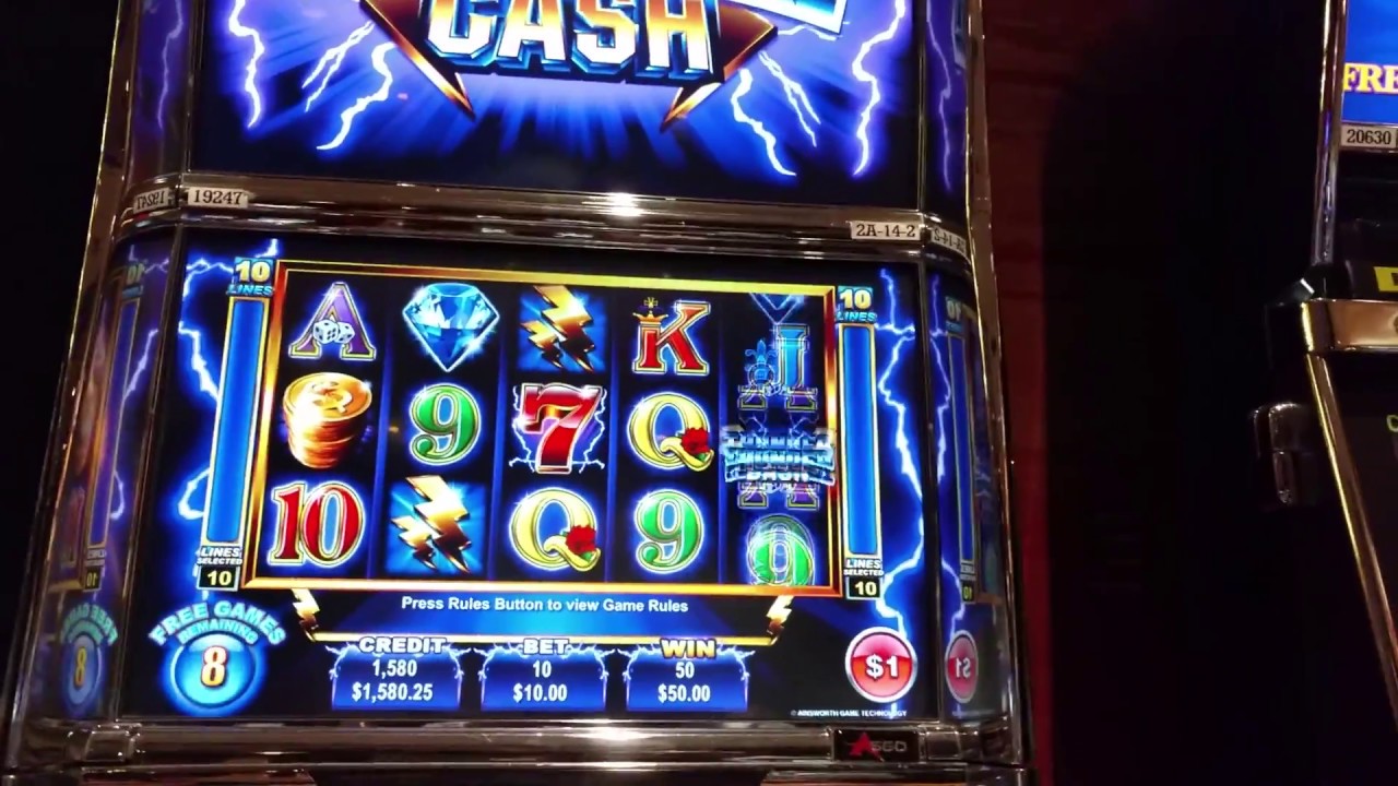 Thunder Cash Ainsworth $10 Bet high Limit big win slot machine pokie ...