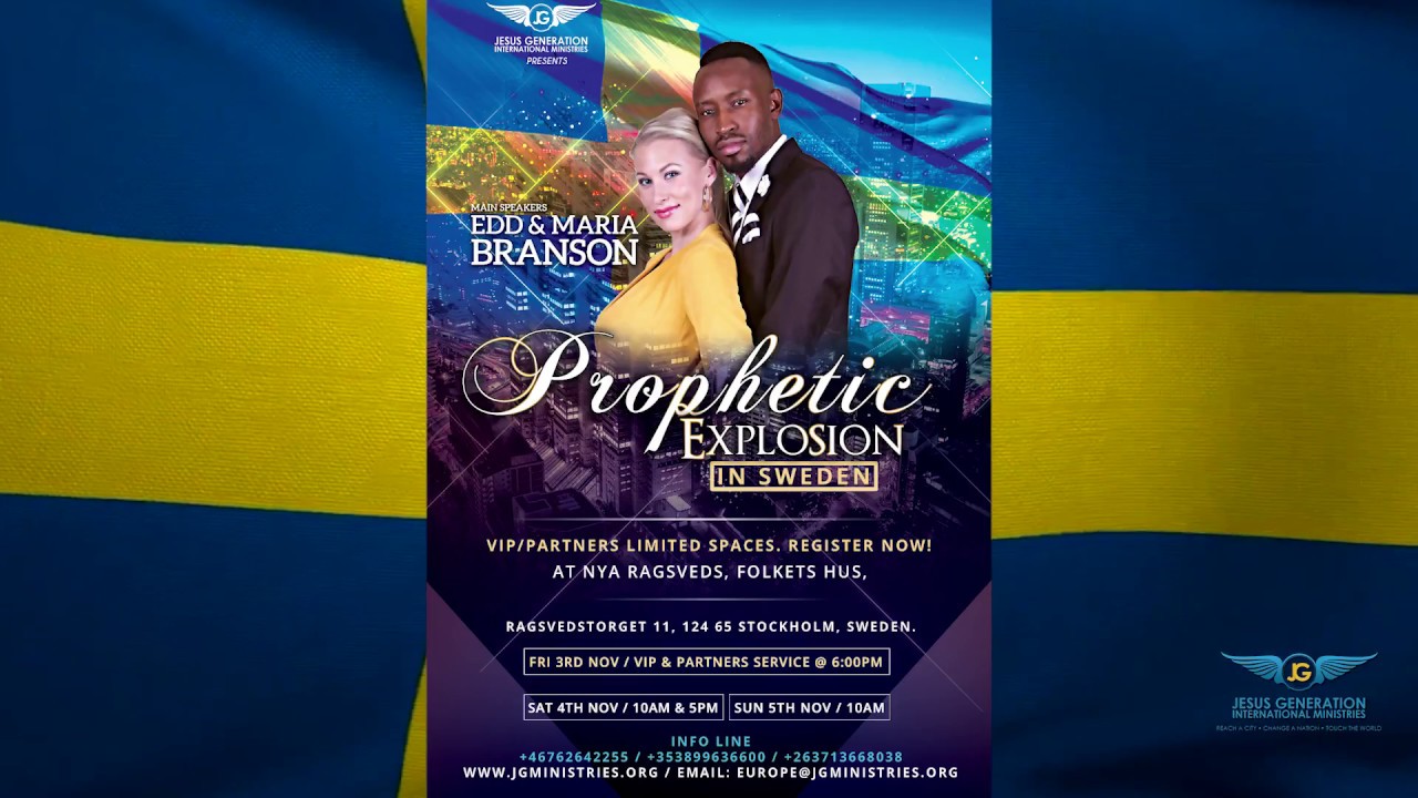 Prophet Edd Branson Coming to Sweden - YouTube