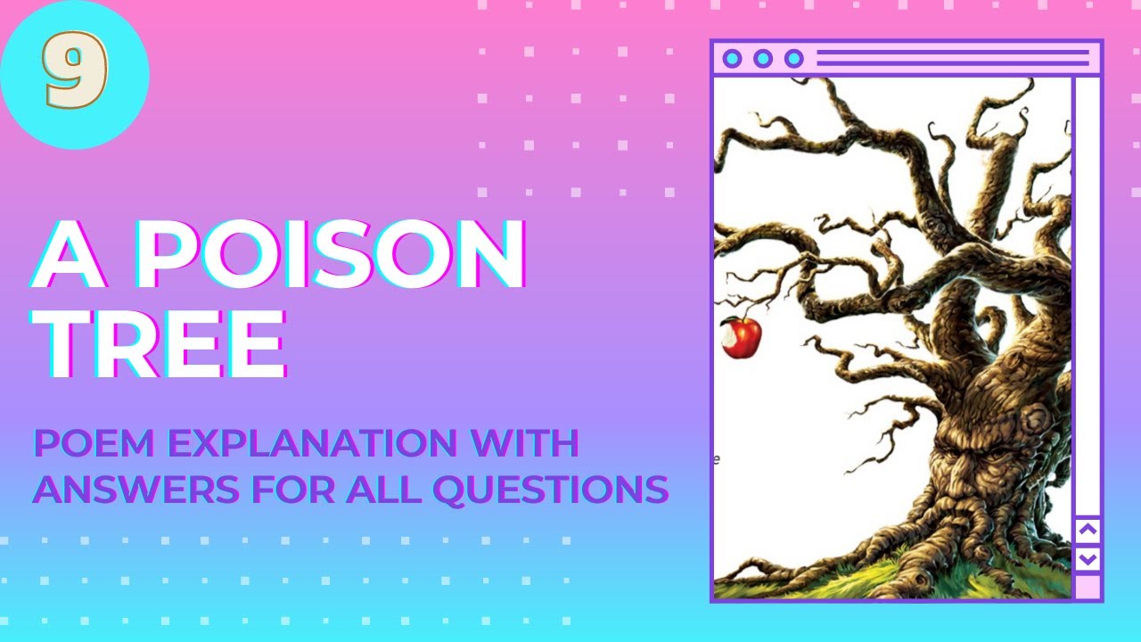 A poison tree | std 9 state board | English poem | Answers for poem ...
