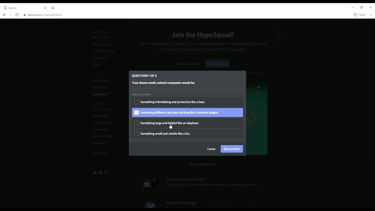 How To Get Hypesquad On Discord - YouTube