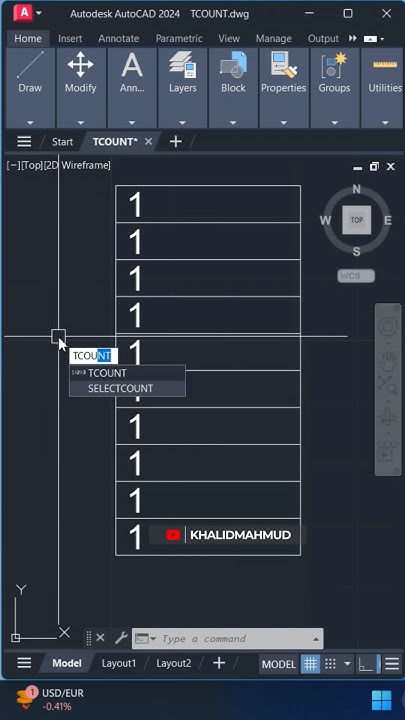 AutoCAD Tips - 2 Automatic Text Numbering Using TCount Command #shorts - YouTube