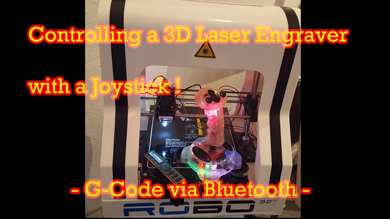 G-Code over Bluetooth - Laser Engraving with a Joystick - YouTube