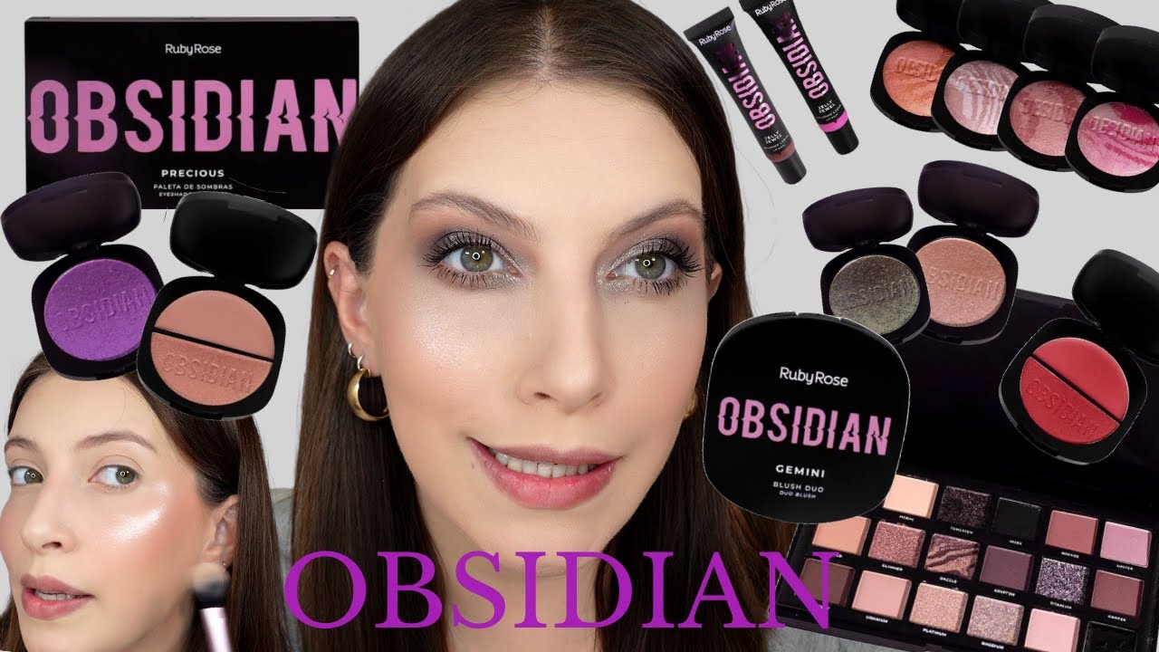 NOVA LINHA OBSIDIAN RUBY ROSE | Blush Duo Gemini, Iluminador Mystic ...