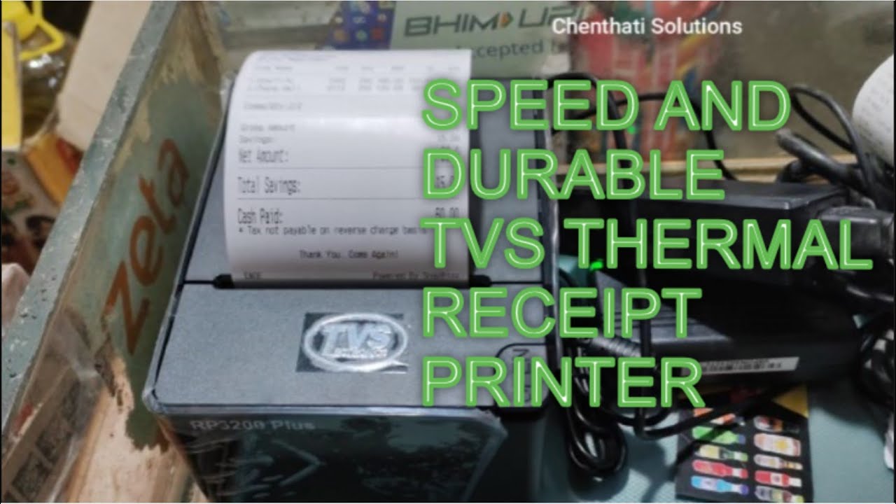 TVS RP3200 plus Thermal printer, - YouTube