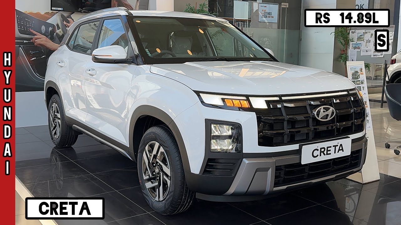 New Hyundai Creta Facelift 2024 🔥 Creta S @ 14.89L | White Colour ...