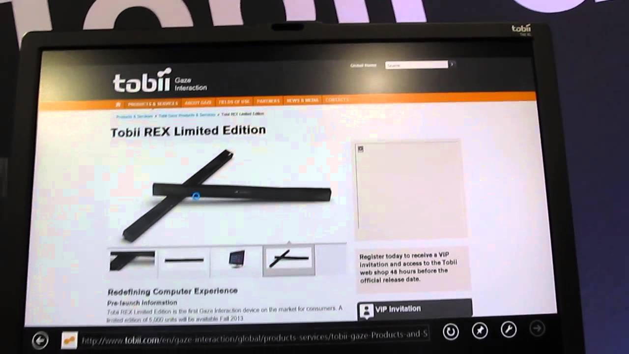 Tobii Technology's eye-tracking system lets you use your eyes as a PC ...