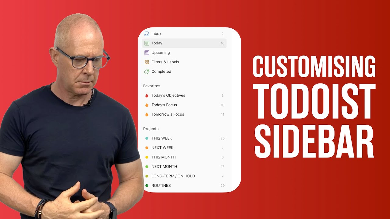 How To Customise Your Todoist Sidebar. - YouTube