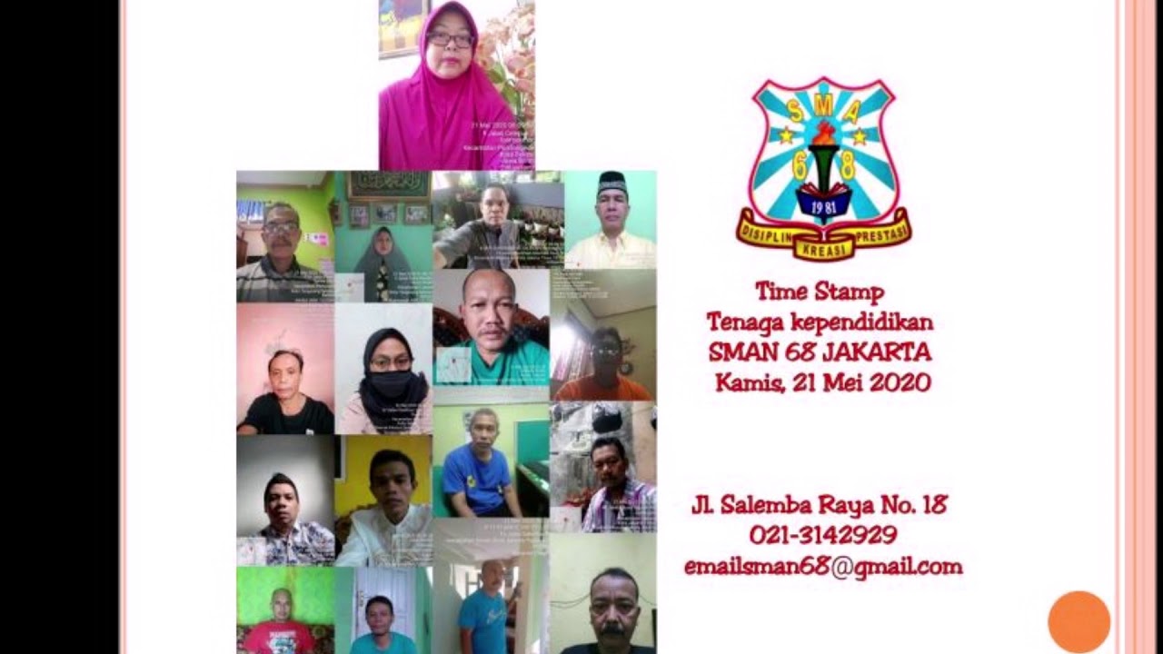 TIME STAMP PHOTO COLLECTION OF SMAN 68 JAKARTA - YouTube