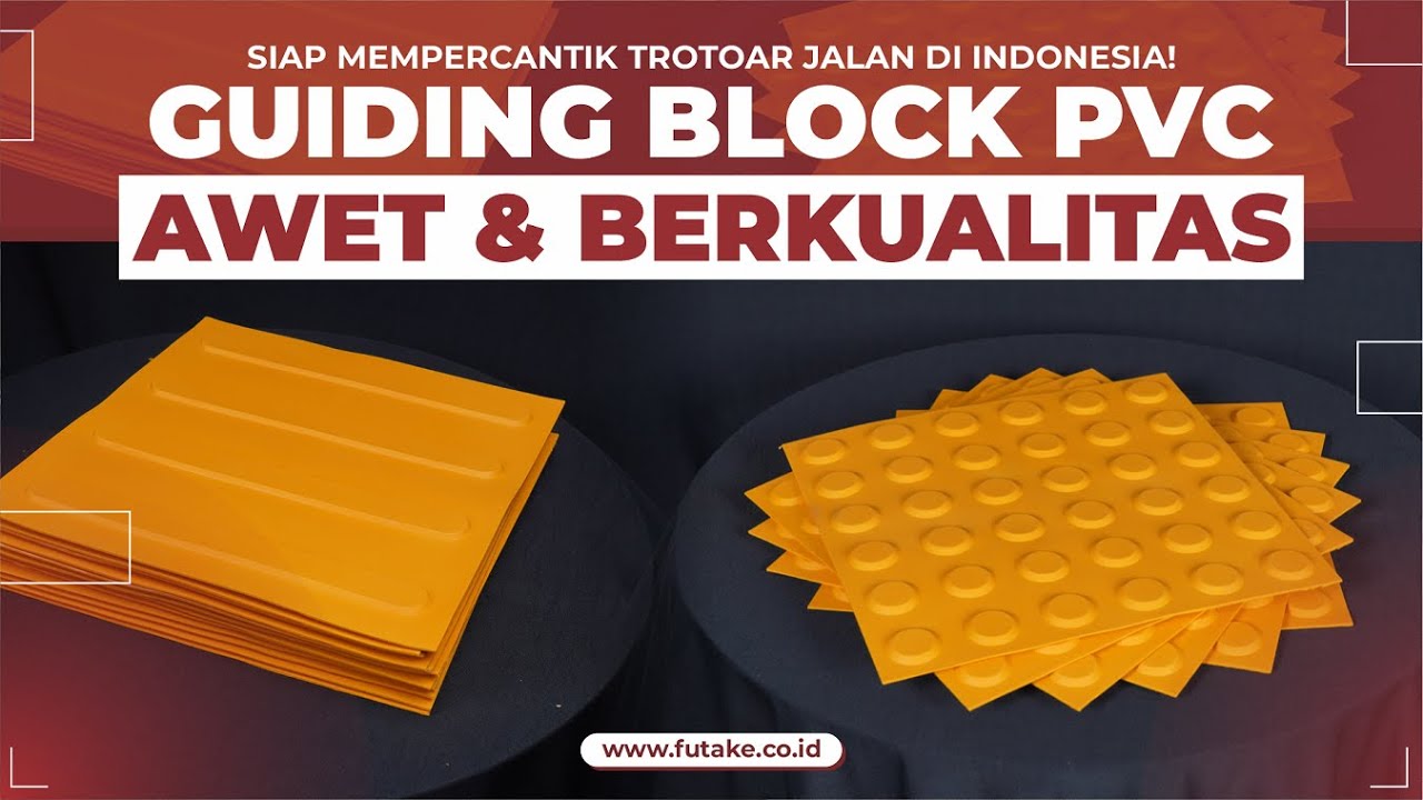 Sedia Guiding Block bahan PVC! Awet dan berkualitas! - YouTube