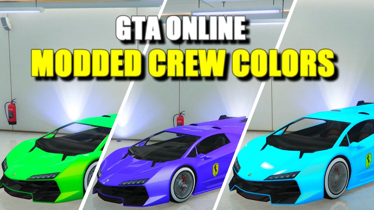 GTA ONLINE MODDED CREW COLORS | GTA ONLINE NEW MODDED CREW COLORS - YouTube