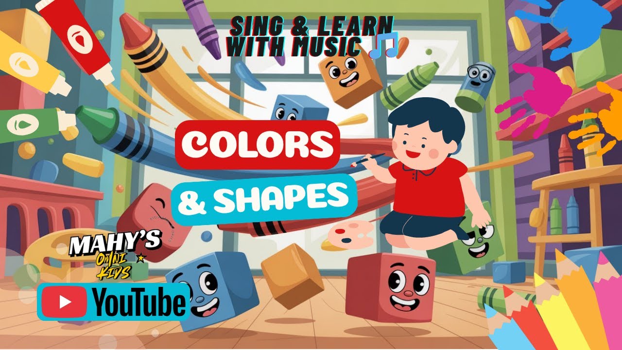 Colors & Shapes Song for Kids — Learn Colors + Shapes with Music 🎵 ...