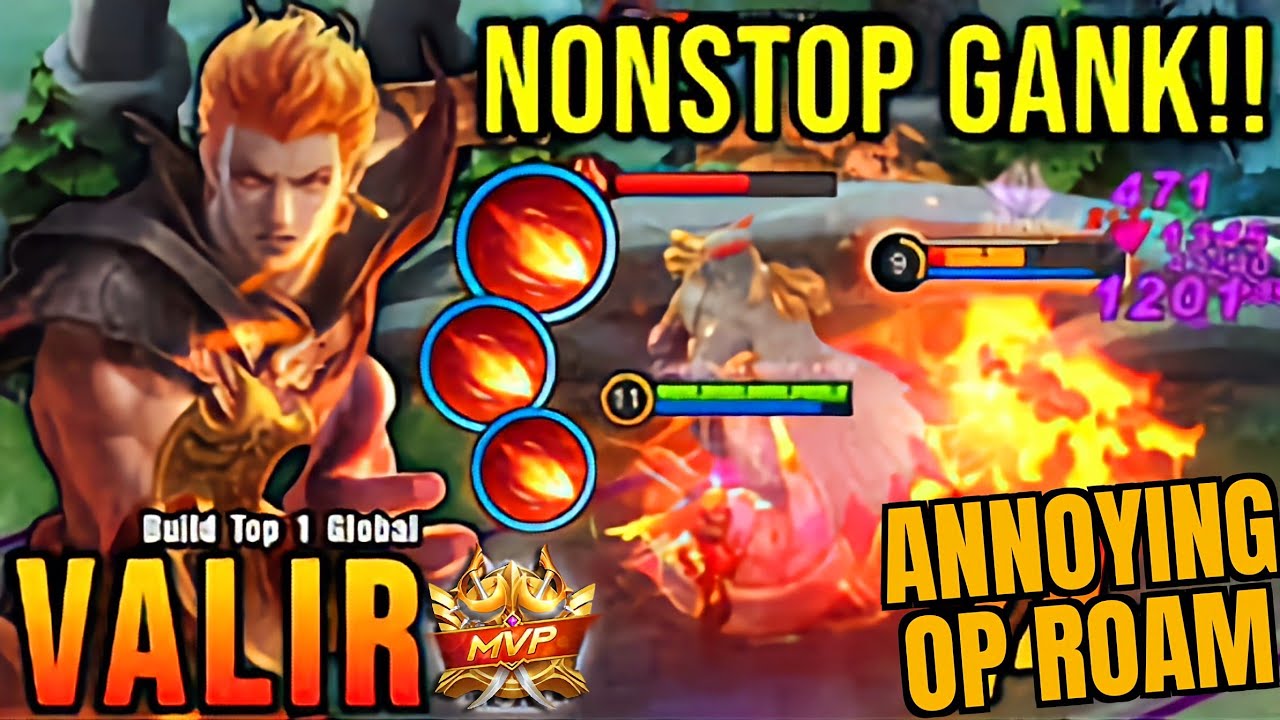 VALIR MVP PERFECT ROAM GAMEPLAY | Top Global Valir Build & Emblem ...