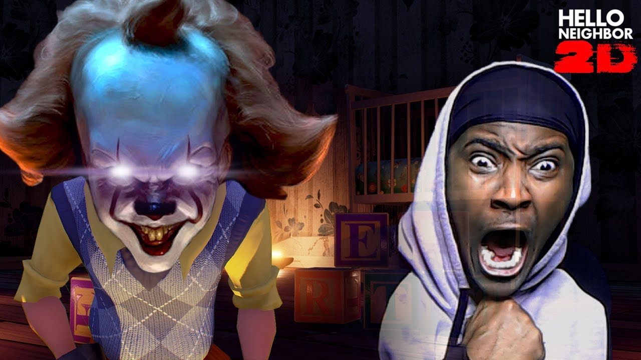 IS PENNYWISE CONTROLLING THE NEIGHBOR? | Hello Neighbor 2D - YouTube