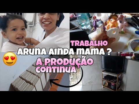 VLOG ❤ | A PRODUÇÃO CONTINUA | ARUNA AINDA MAMA NO PEITO ? TRABALHO | ROTINA DO LAR 🏠 #vidareal
