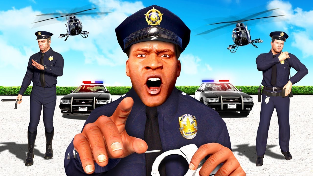 Franklin Joined THE BIGGEST POLICE FORCE in GTA 5! - YouTube