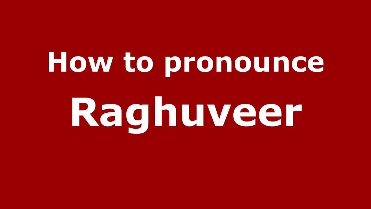 Raghuveer Name