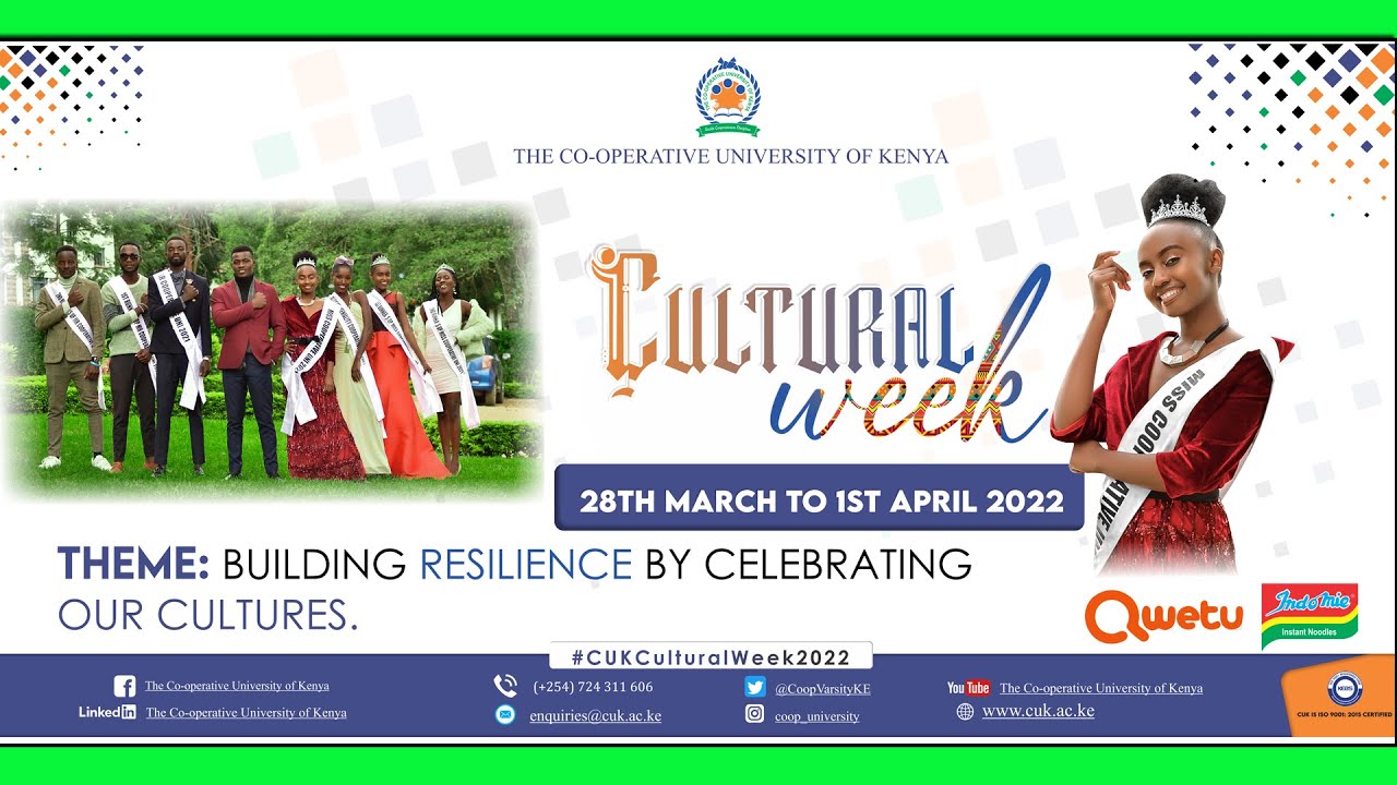 CULTURAL WEEK THE CO-OPERATIVE UNIVERSITY OF KENYA - YouTube