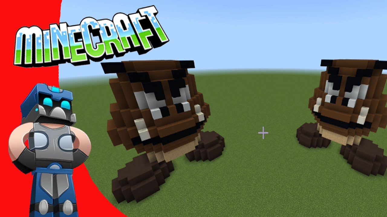 Minecraft Tutorial Goomba - Como hacer a Goomba en Minecraft - YouTube