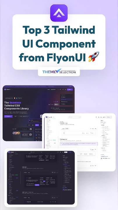 🚀 3 Tailwind CSS Components from FlyonUI - SAVE HOURS Using this! #tailwindcss #uicomponents #ui ...